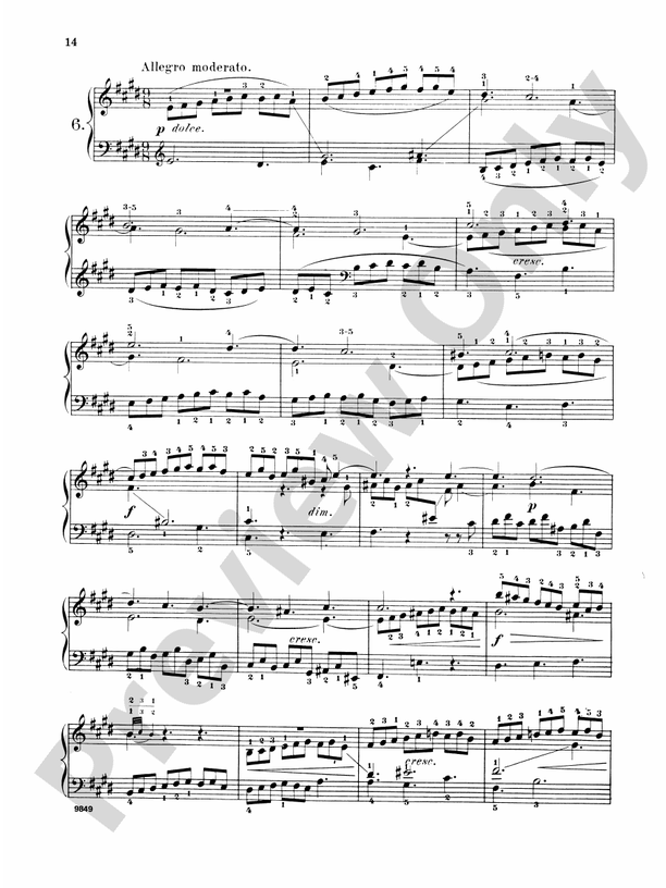 Bach: Three-Part Inventions (Ed. Mason): 6. Three-Part Invention Part ...