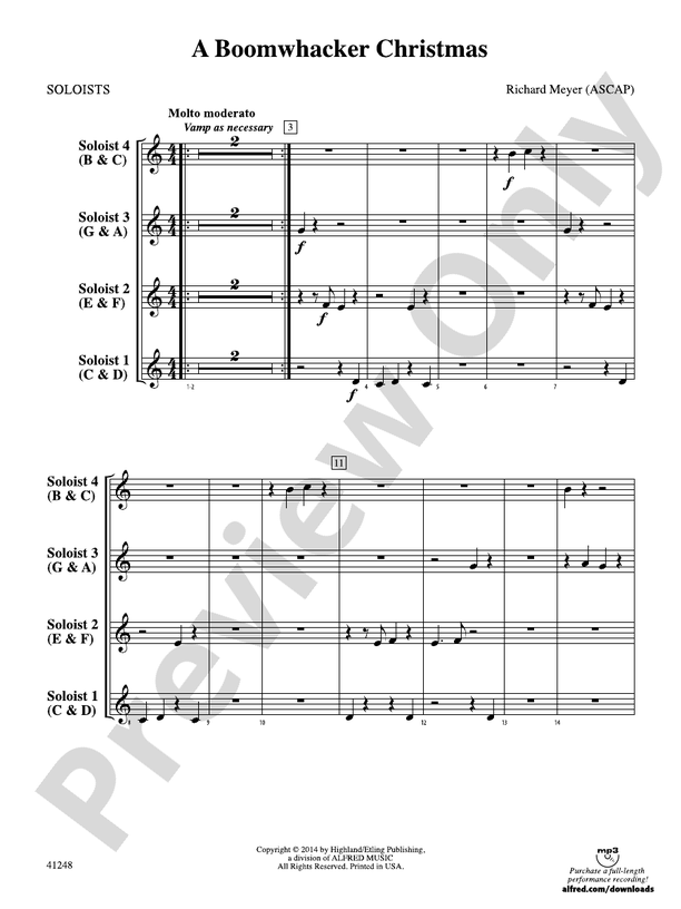 A Boomwhacker Christmas: Boomwhacker Soloists (C&D, E&F, G&A, B&C ...