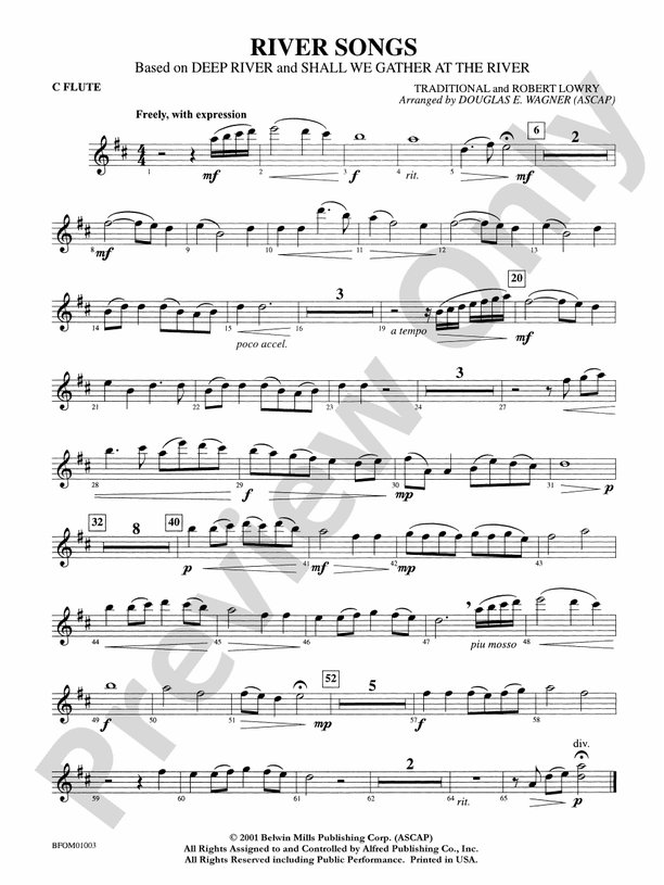 River Songs (based on "Deep River" and "Shall We Gather at the River ...