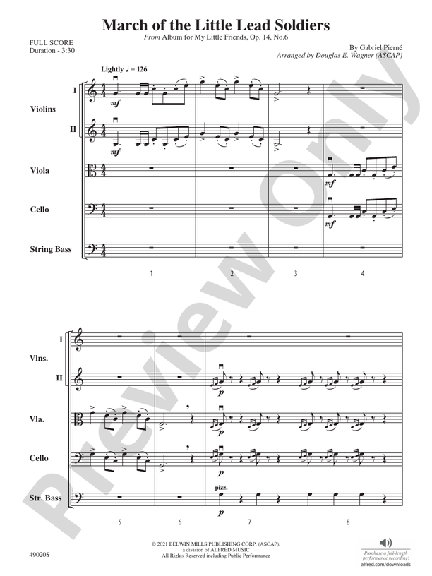 March of the Little Lead Soldiers: Score: String Orchestra Score ...