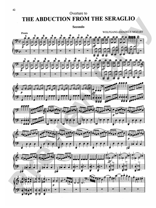 Mozart: Opera Overtures (Arrangements): The Abduction From the Seraglio ...