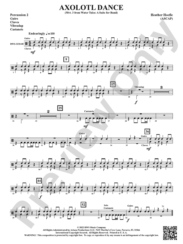 Axolotl Dance - Mvt. 3 from Water Tales: A Suite for Band: 2nd ...