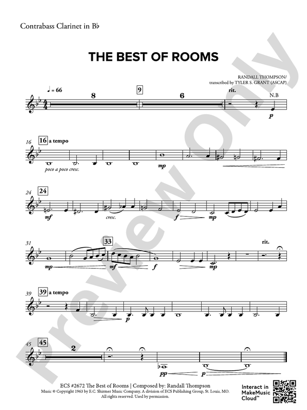 The Best Of Rooms B Flat Contrabass Clarinet B Flat Contrabass