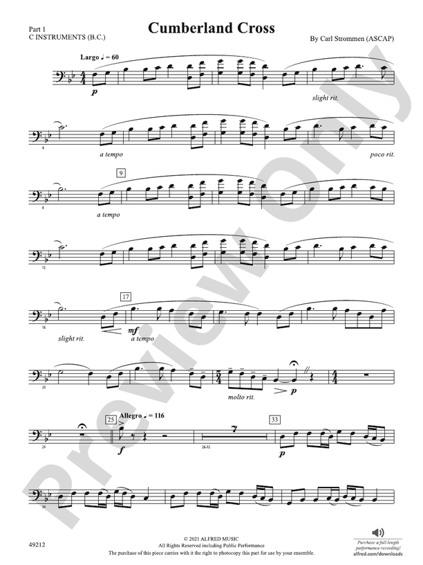 Cumberland Cross: Part 1 - C Instruments (B.C.): Part 1 - C Instruments ...
