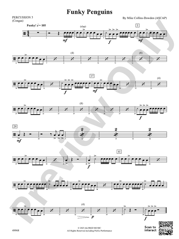 Funky Penguins: 3rd Percussion: 3rd Percussion Part - Digital Sheet ...