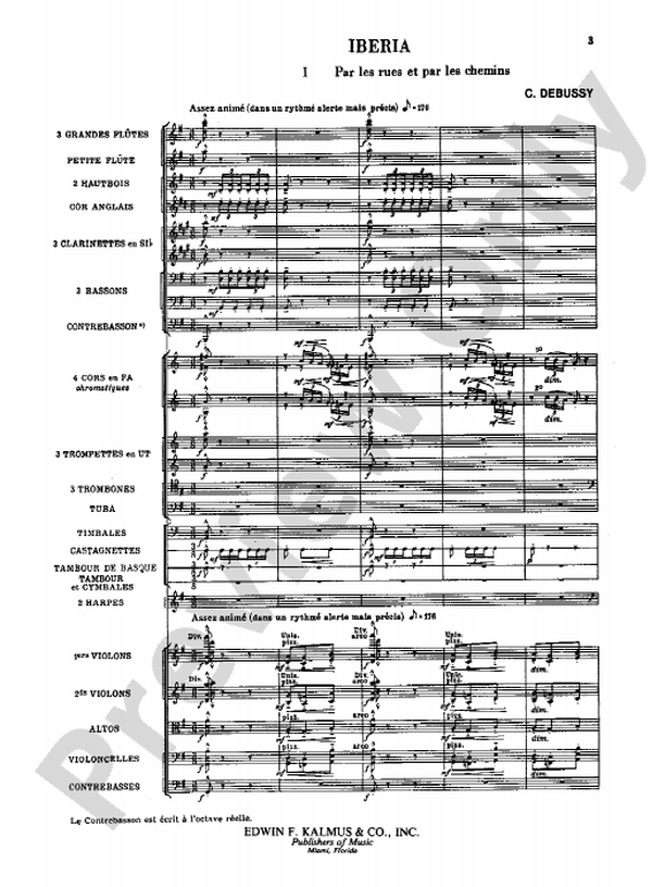 Debussy: Iberia: : Claude Debussy - Digital Sheet Music Download