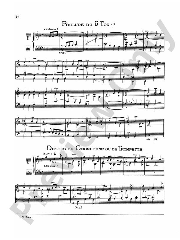 Lebegue: Complete Organ Works, Volume I: 5th Tone Part - Digital Sheet ...