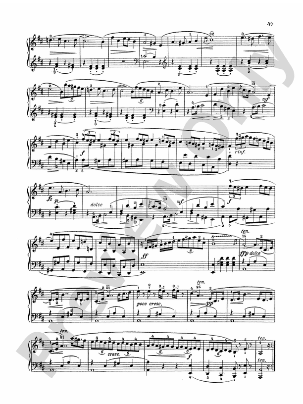 Clementi: Piano Sonatas (Volume III): No. 17, Op. 39, No. 3 Part - Digital Sheet Music Download