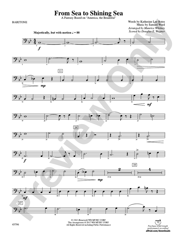 From Sea to Shining Sea: Baritone B.C.: Baritone B.C. Part - Digital ...