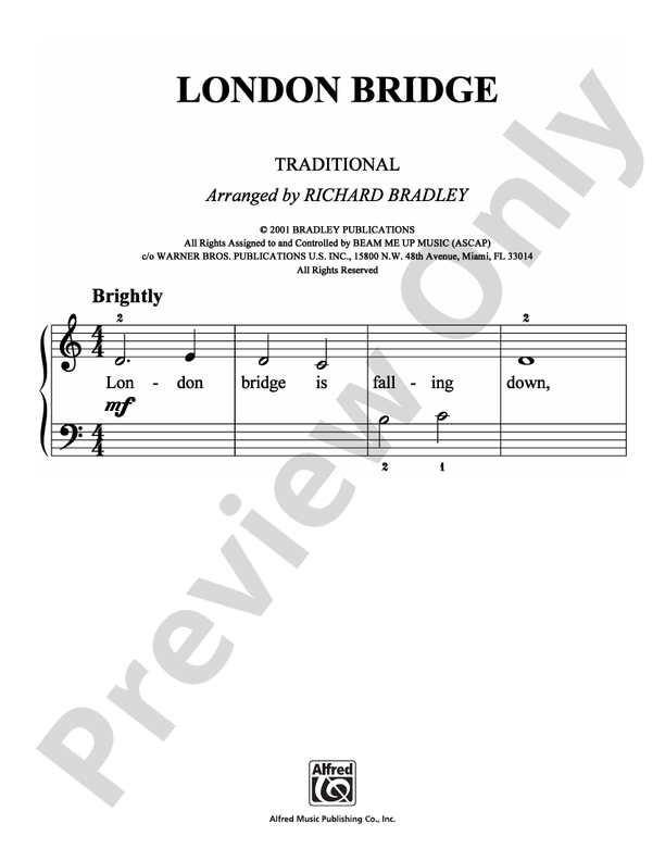 London Bridge: Easy Piano: Traditional - Digital Sheet Music Download