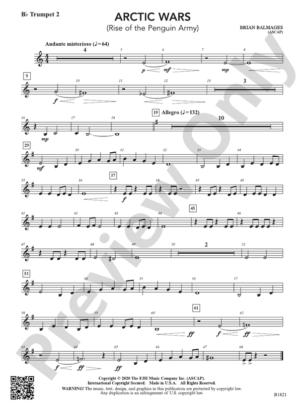Arctic Wars (Rise of the Penguin Army): B-flat Trumpet 2: B-flat ...
