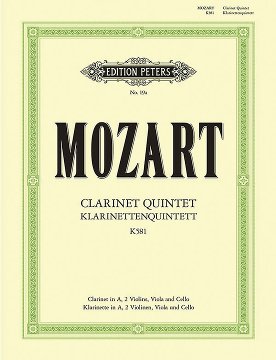 Clarinet Quintet in A K581: Clarinet(s) & Other Instruments: Wolfgang ...
