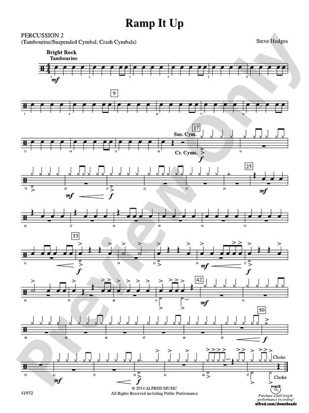 Ramp It Up: 2nd Percussion: 2nd Percussion Part - Digital Sheet Music ...