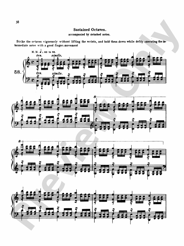 Hanon: The Virtuoso Pianist (Volume III): No. 58 Part - Digital Sheet ...