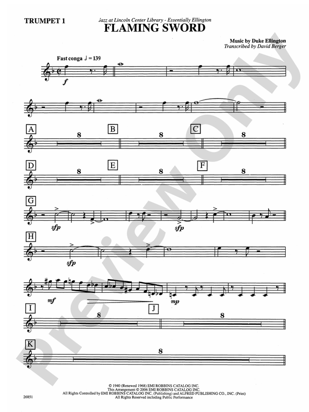 Flaming Sword: 1st B-flat Trumpet: 1st B-flat Trumpet Part - Digital ...