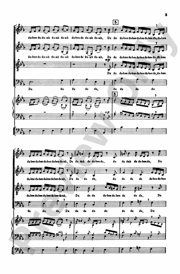 Sleepytime Bach (Sleepers Wake, Cantata 140): SATB Choral Octavo ...