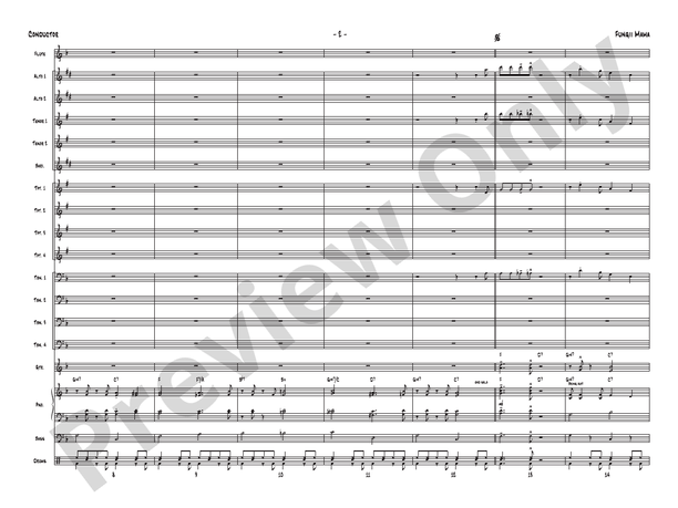 Fungii Mama: Score: Jazz Ensemble Score - Digital Sheet Music Download