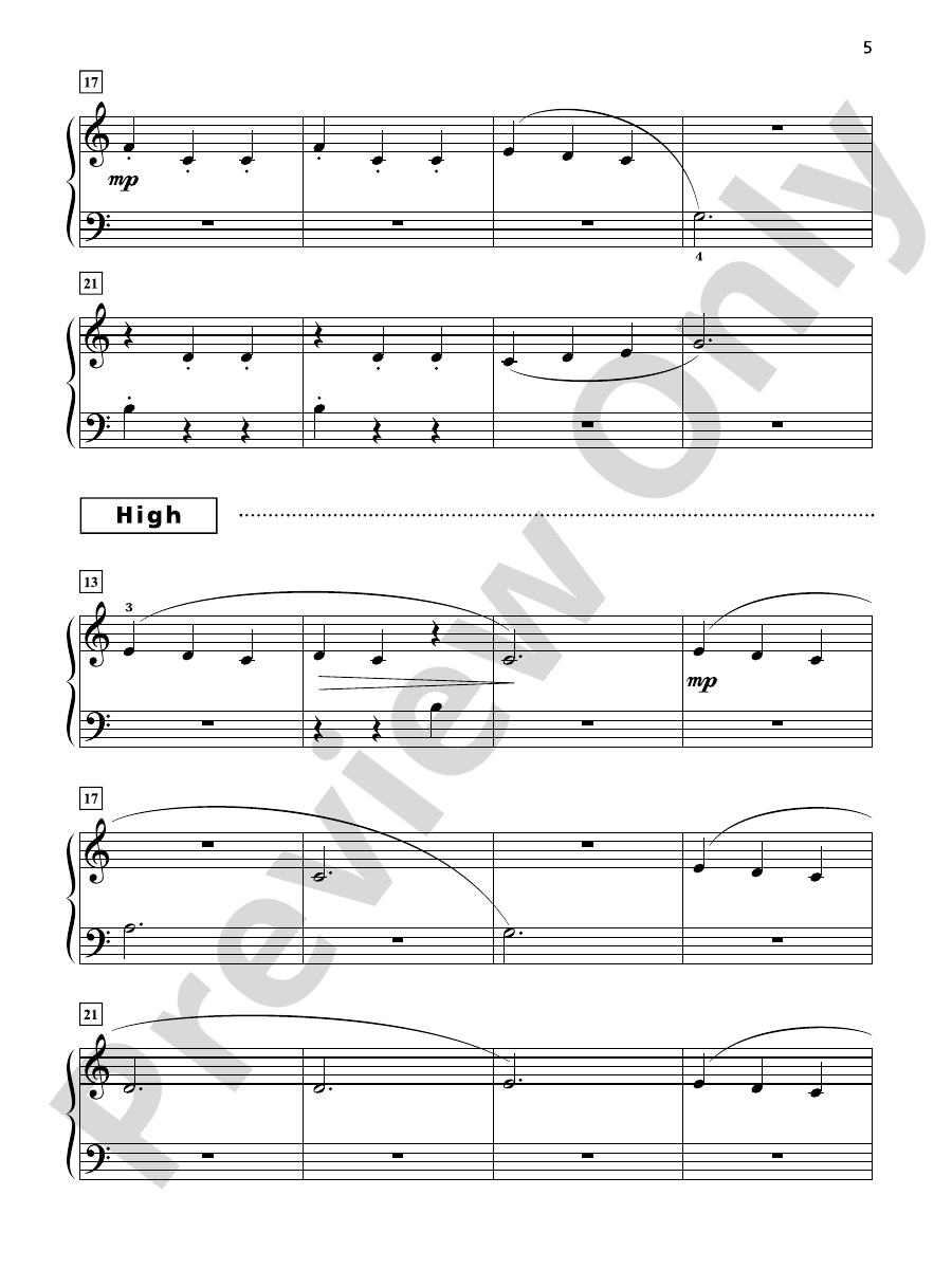 Grand Trios for Piano, Book 1: 4 Early Elementary Pieces for One Piano, Six Hands: Piano: Melody ...