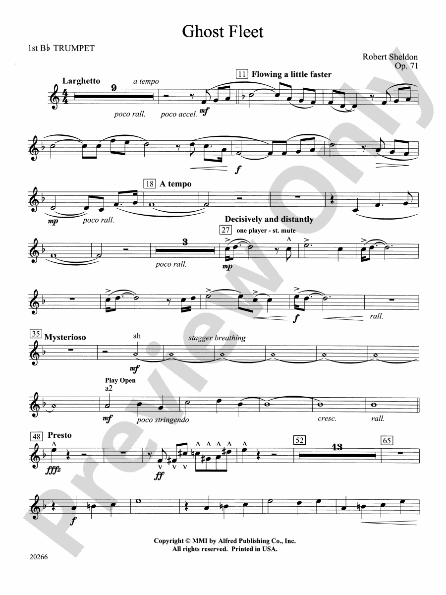 Ghost Fleet: 1st B-flat Trumpet: 1st B-flat Trumpet Part - Digital ...