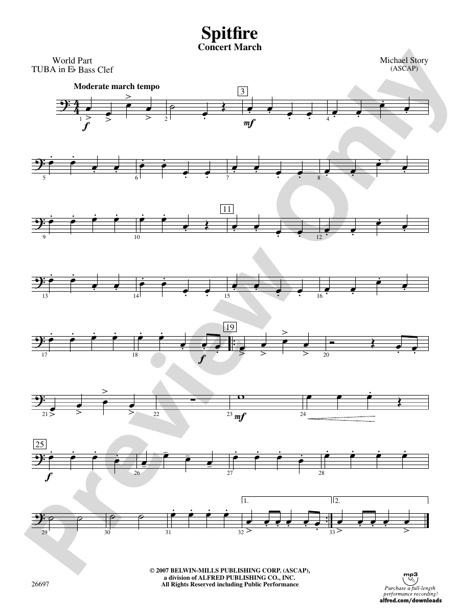 Spitfire: (wp) E-flat Tuba B.C.: (wp) E-flat Tuba B.C. World Part ...