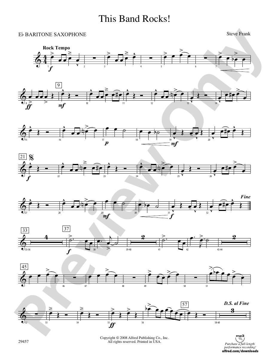 This Band Rocks!: E-flat Baritone Saxophone: E-flat Baritone Saxophone ...