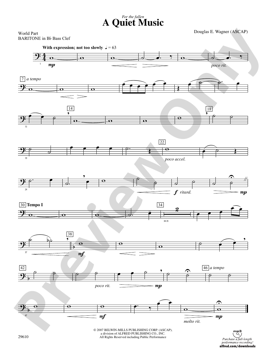 A Quiet Music: (wp) B-flat Baritone B.C.: (wp) B-flat Baritone B.C ...