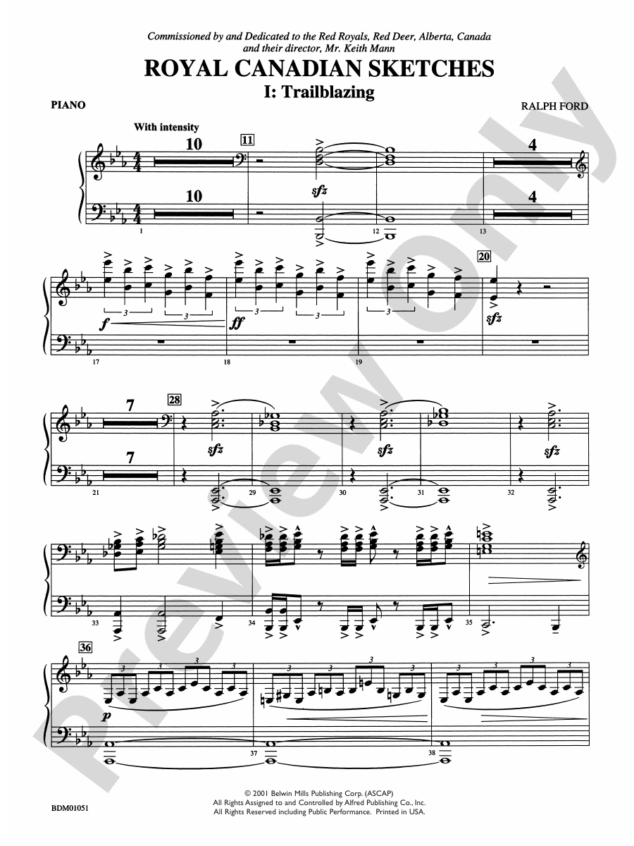 Royal Canadian Sketches: Piano Accompaniment: Piano Accompaniment Part ...