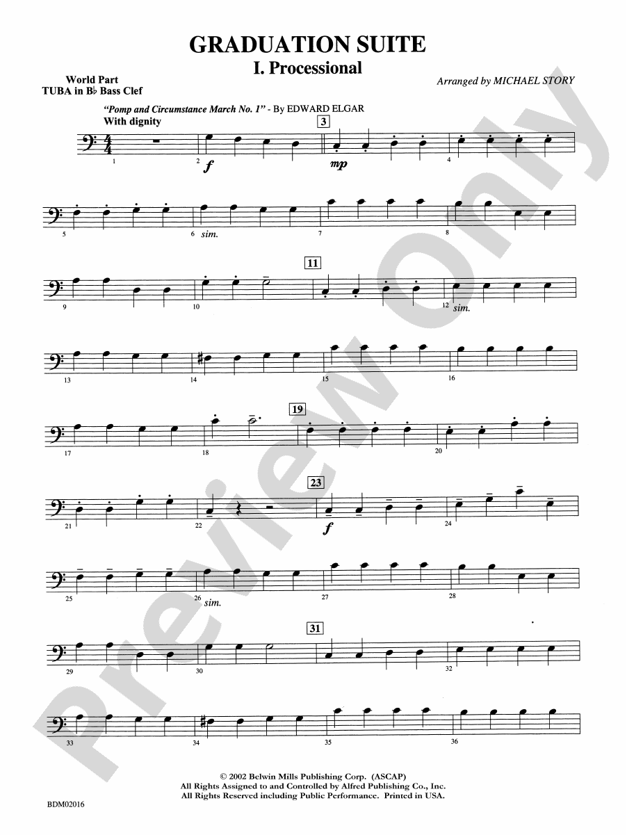 Graduation Suite (Processional: Pomp and Circumstance March No. 1 ...