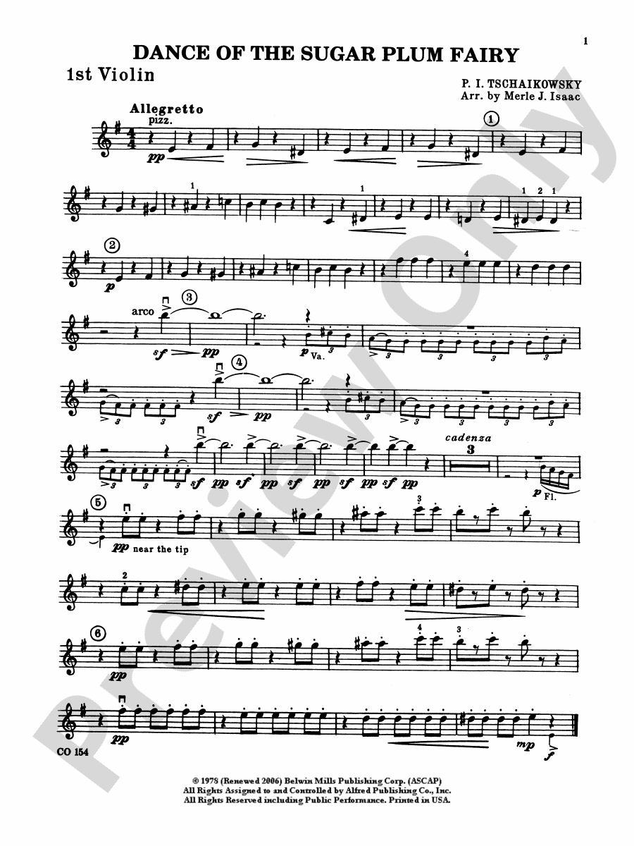 Nutcracker Ballet, Set I ("Dance of the Sugar Plum Fairy" and "Waltz of the Flowers"): 1st ...