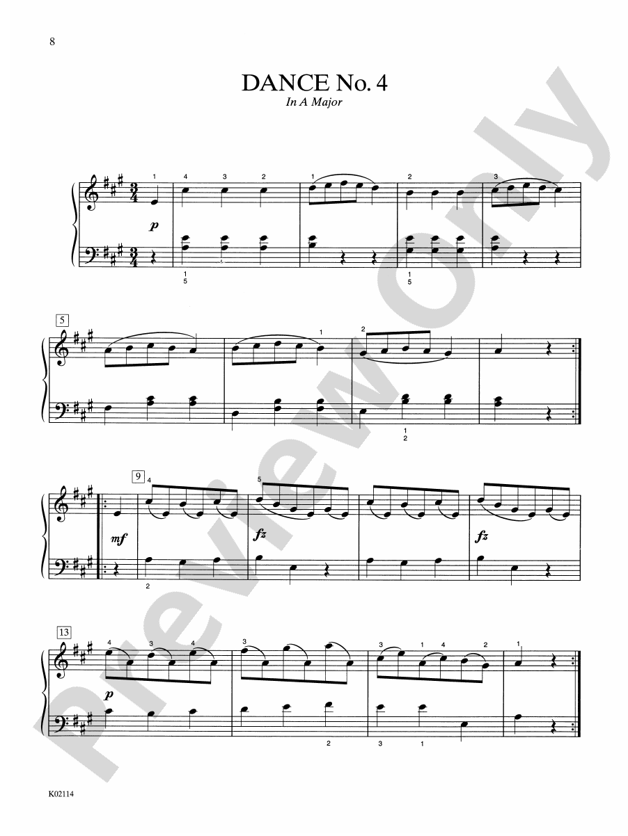 Beethoven: Six German Dances, Allemande and Waltz: Dance No. 4 in A ...