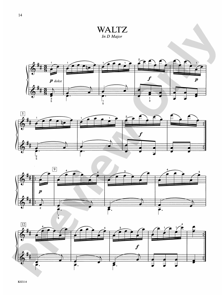 Beethoven: Six German Dances, Allemande and Waltz: Waltz in D Major ...