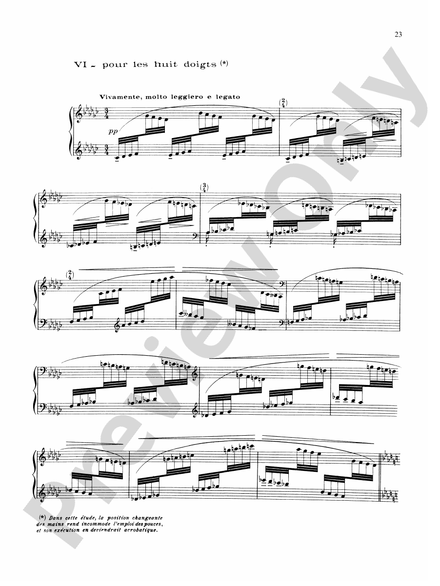 Debussy: Douze Etudes: VI. Pour les huit doigts Part - Digital Sheet ...