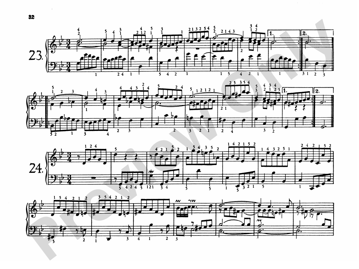 Bach: The First Bach Book (Fing. Alexander Lipsky): 24. Prelude in G ...