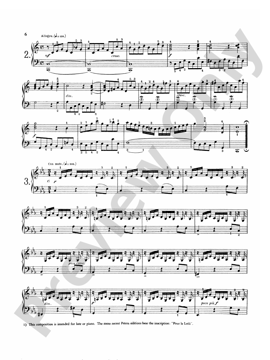 Bach: Various Short Preludes and Fugues: I. Twelve Preludes: No. 2 Part - Digital Sheet Music ...