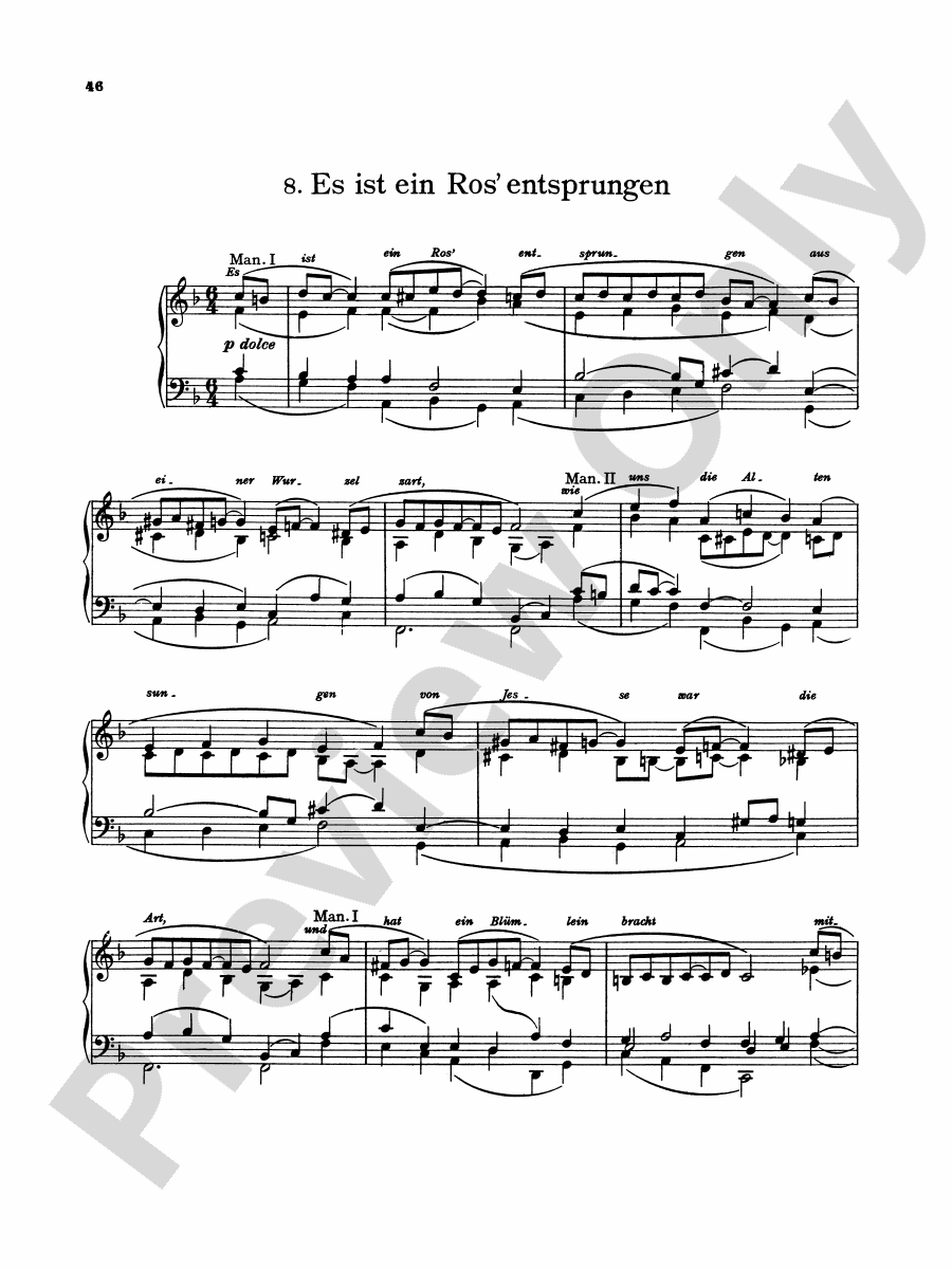 Brahms: Complete Organ Works: Elf Choralvorspiele, Op. 122, 8. Es ist ...