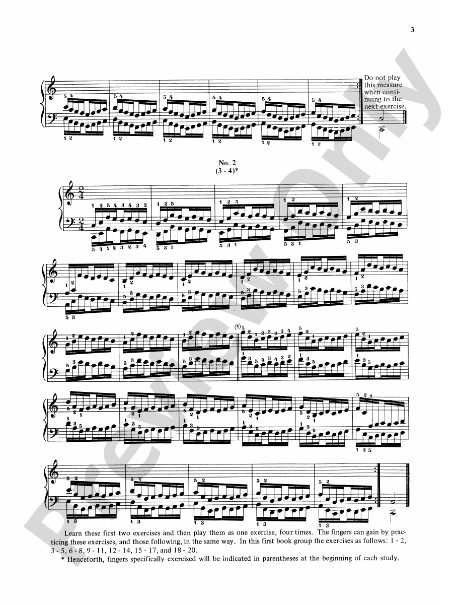 Hanon: The Virtuoso Pianist (Complete): No. 2 Part - Digital Sheet Music Download