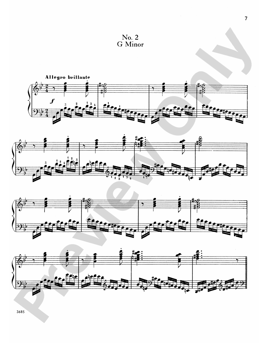 Moszkowski: Fifteen Études de Virtuosité, Op. 72: No. 2, G Minor Part ...