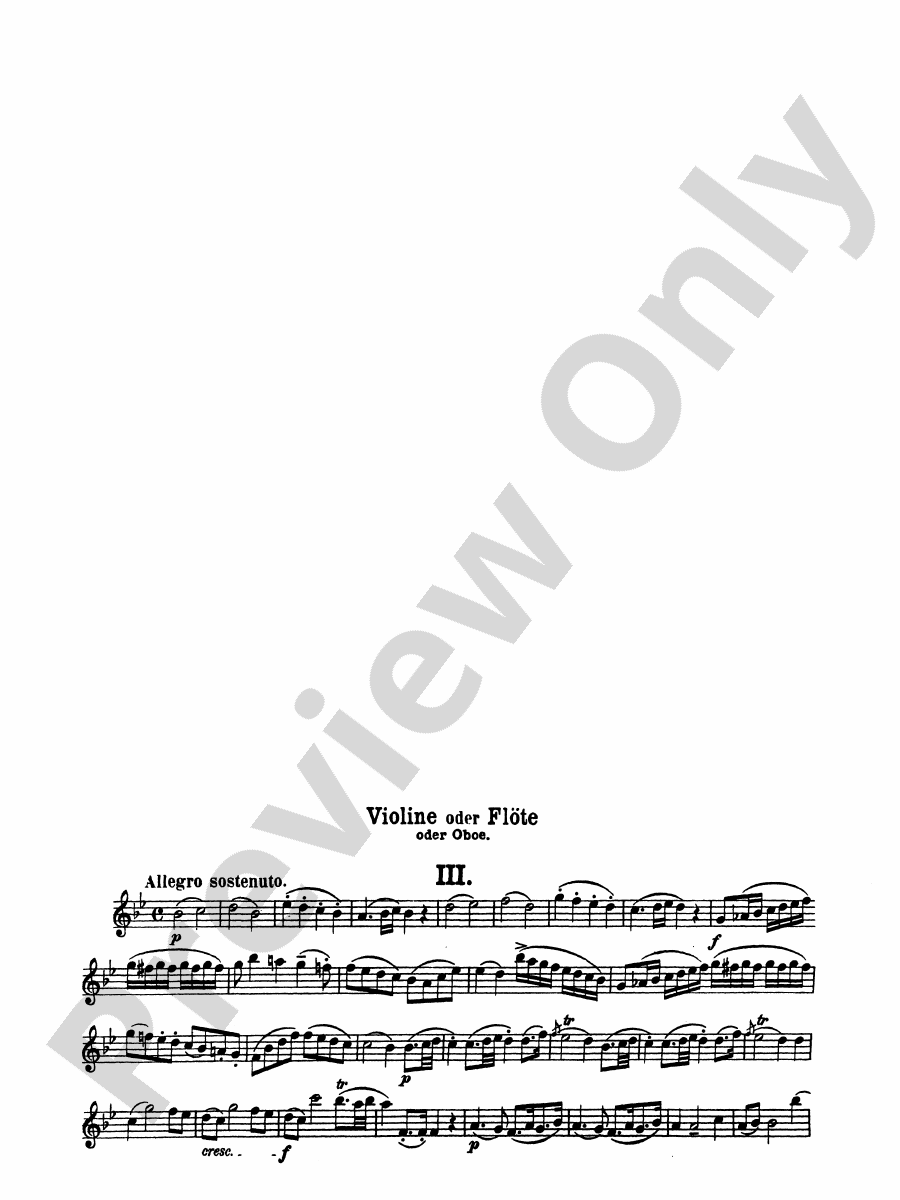 Beethoven: Three Duets: Duet No. 3 Part - Digital Sheet Music Download