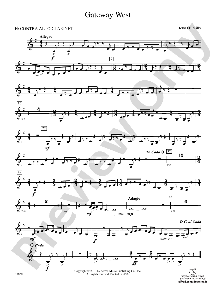 Gateway West: (wp) E-flat Contrabass Clarinet: (wp) E-flat Contrabass Clarinet World Part ...