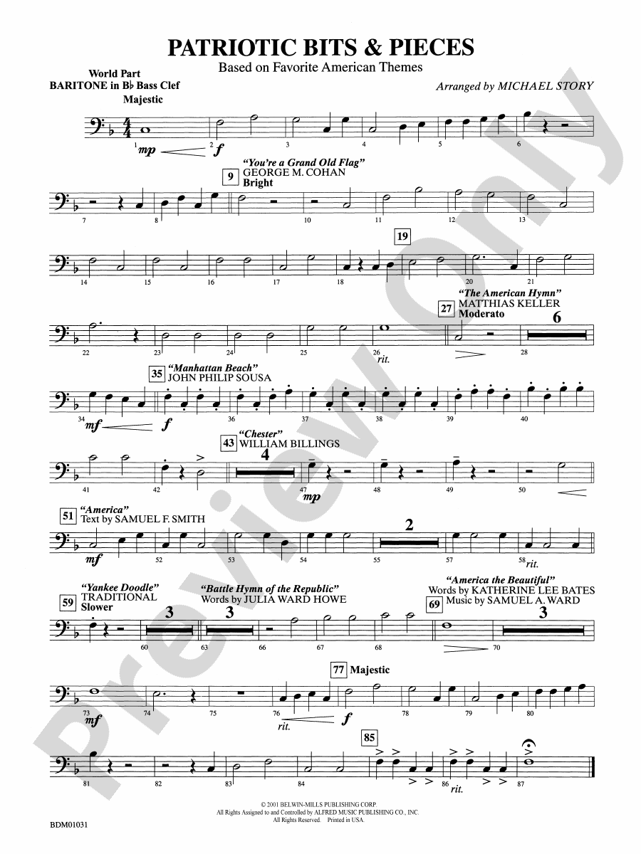 Patriotic Bits & Pieces (based on Favorite American Themes): (wp) B ...