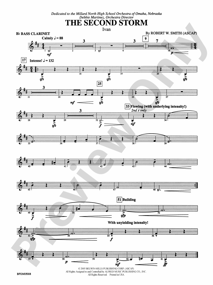 The Second Storm (Ivan): B-flat Bass Clarinet: B-flat Bass Clarinet ...