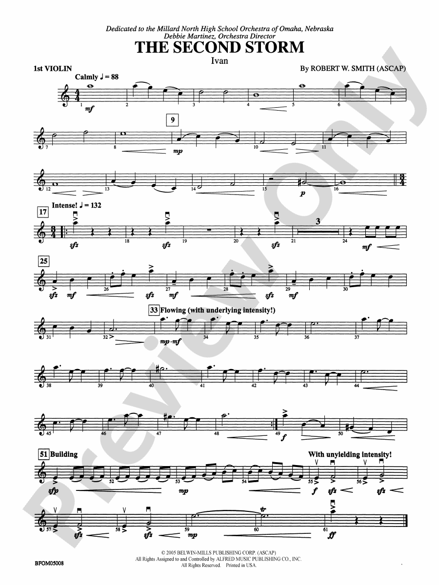 The Second Storm (Ivan): 1st Violin: 1st Violin Part - Digital Sheet ...