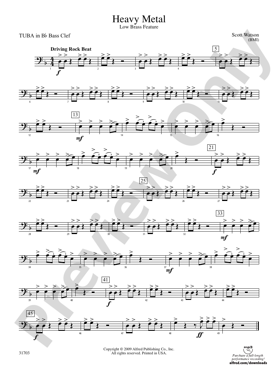 Heavy Metal: (wp) B-flat Tuba B.C.: (wp) B-flat Tuba B.C. World Part ...