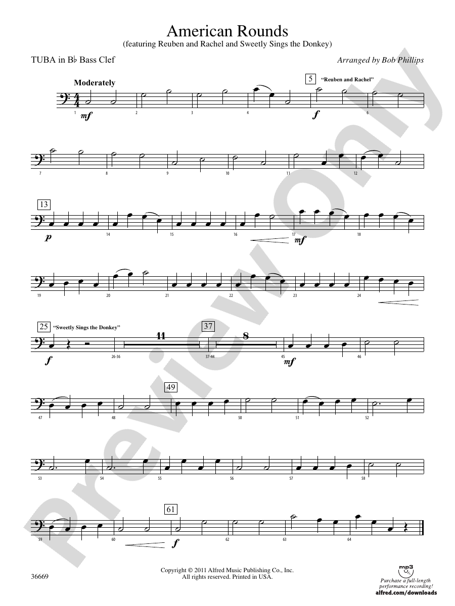 American Rounds: (wp) B-flat Tuba B.C.: (wp) B-flat Tuba B.C. World ...