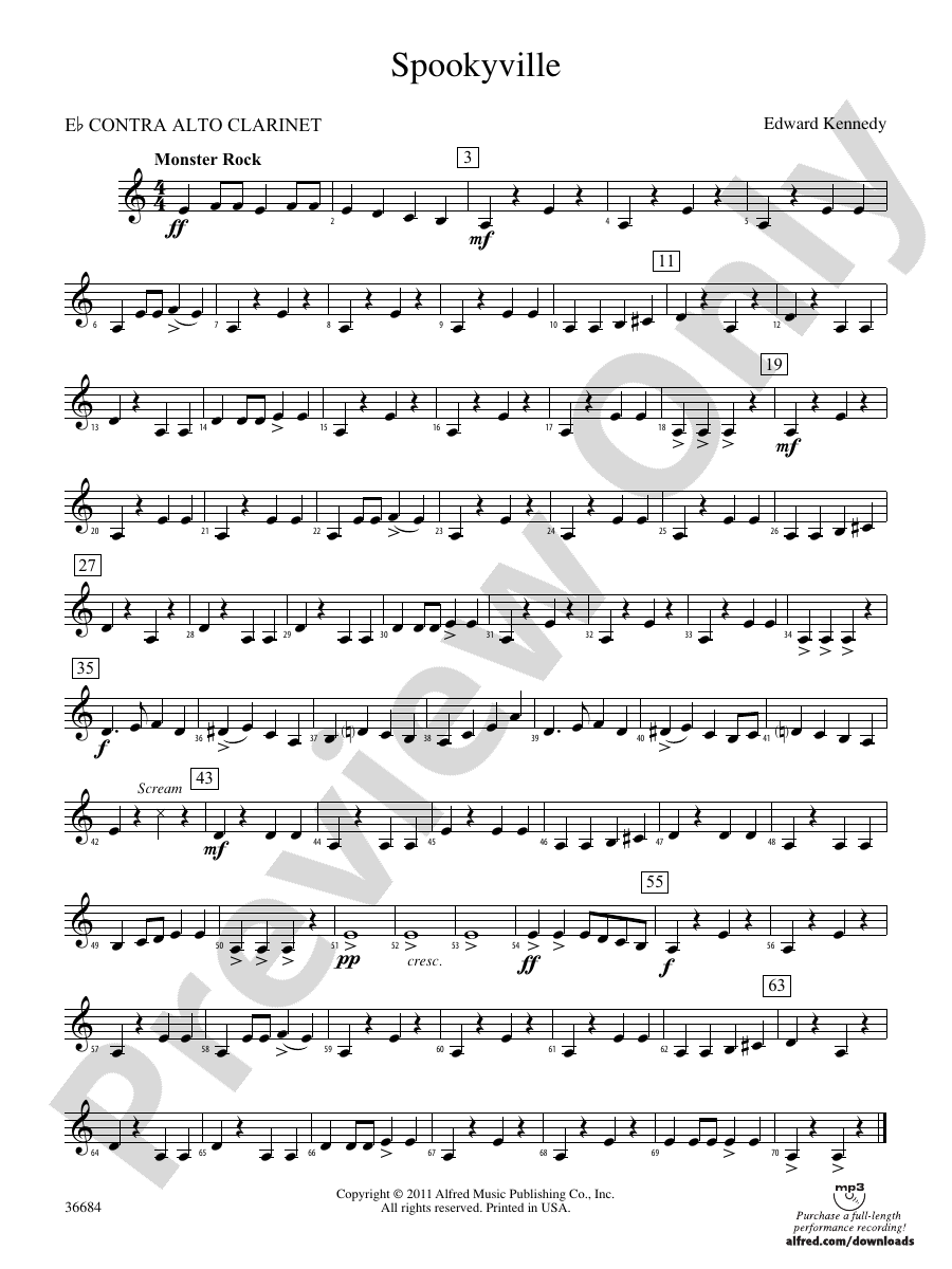 Spookyville: (wp) E-flat Contrabass Clarinet: (wp) E-flat Contrabass Clarinet World Part ...