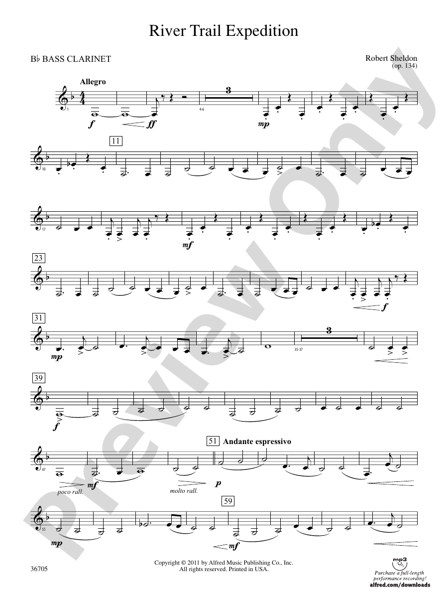 River Trail Expedition: B-flat Bass Clarinet: B-flat Bass Clarinet Part ...