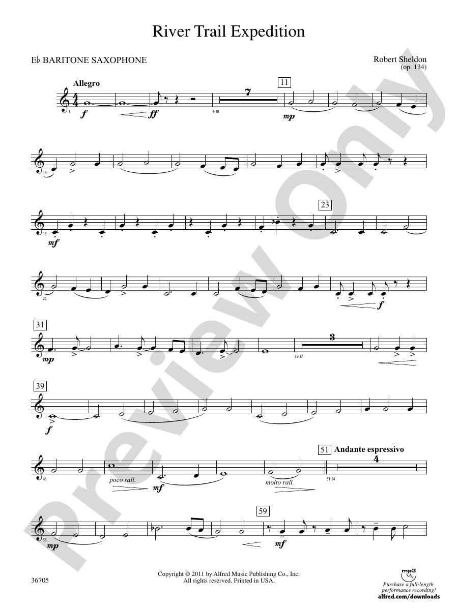 River Trail Expedition: E-flat Baritone Saxophone: E-flat Baritone Saxophone Part - Digital ...