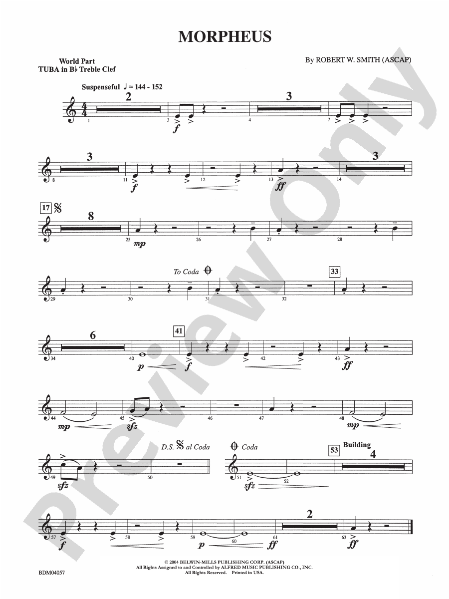 Morpheus: (wp) B-flat Tuba T.C.: (wp) B-flat Tuba T.C. World Part ...