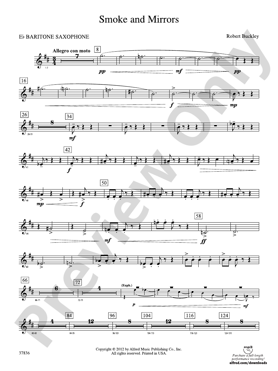 Smoke and Mirrors: E-flat Baritone Saxophone: E-flat Baritone Saxophone ...