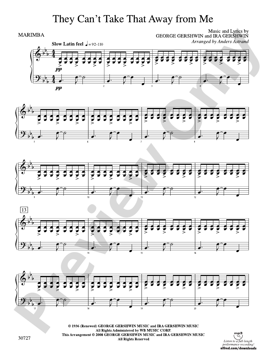 The Gershwin Mallet Collection: 3rd Mallet Percussion: 3rd Mallet ...